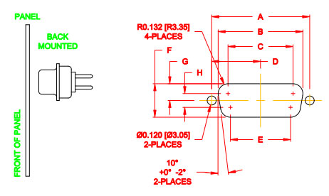 D-Sub Connector Panel Cut-Outs | NorComp